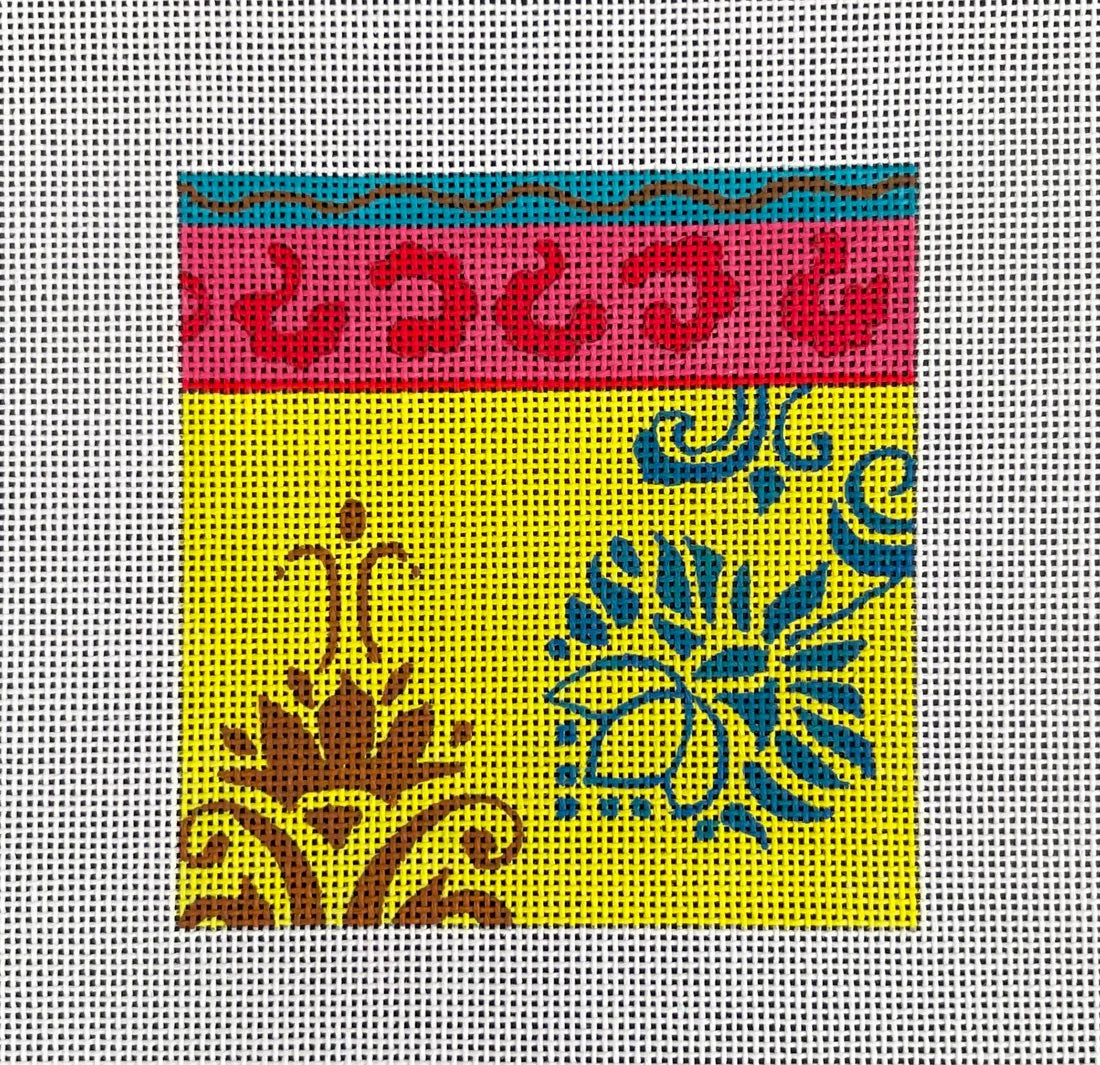 Yellow and Pink Pattern – Stitches By The Sea